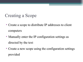 Wintel ppt for dhcp | PPT