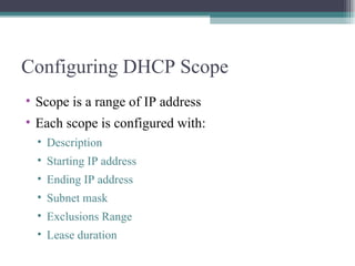 Wintel ppt for dhcp | PPT