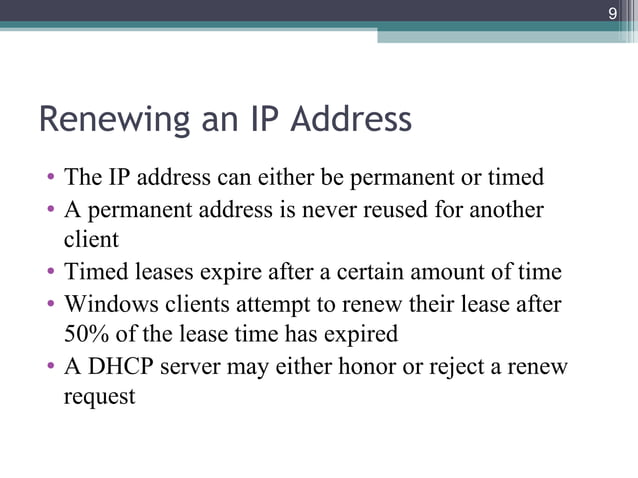 Wintel Ppt For Dhcp Ppt Computer Networking Computing