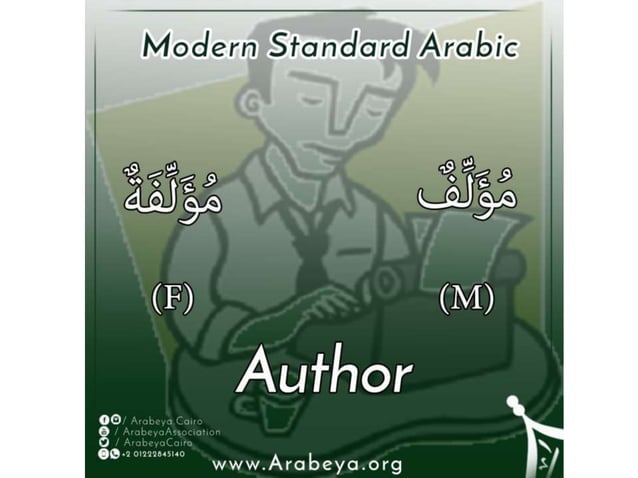 Modern standard Arabic (MSA) words and verbs | PPT
