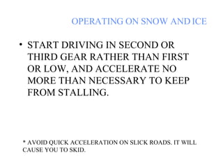 Winter Driving Safety | PPT