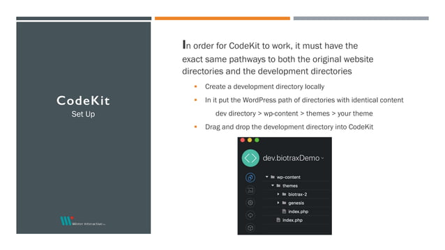 Winter Interactive presentation using WordPress CodeKit, Flywheel, Sublime Text | PPT