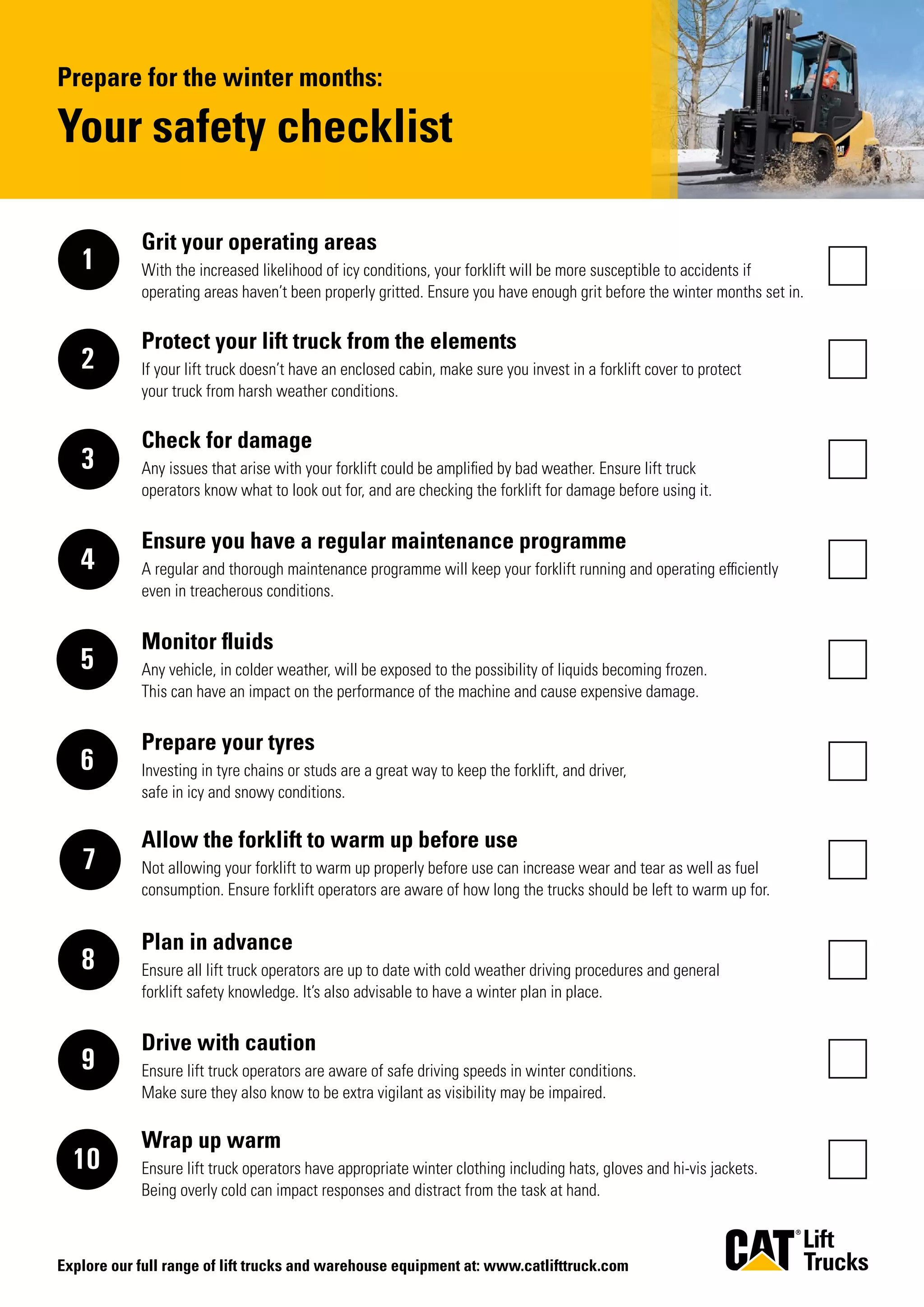 Winter Safety Checklist | PDF
