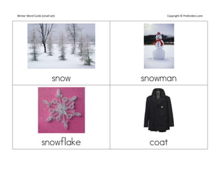 Winter word-cards-small | PDF