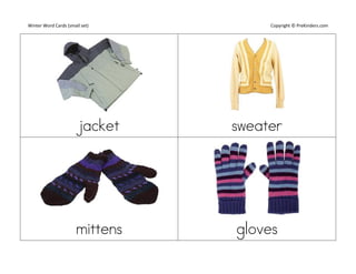 Winter word-cards-small | PDF