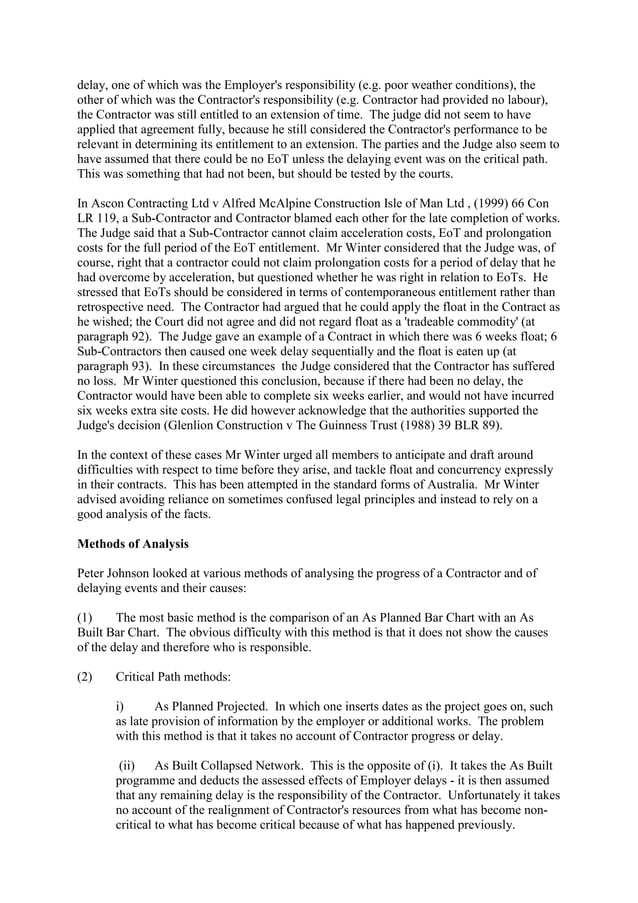 Resolving Complex Delay Claims | PDF Resolving Complex Delay Claims | PDF