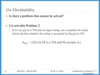 Winter 10 Lecture 2 ATM Undecidability - Formal Proof.pptx
