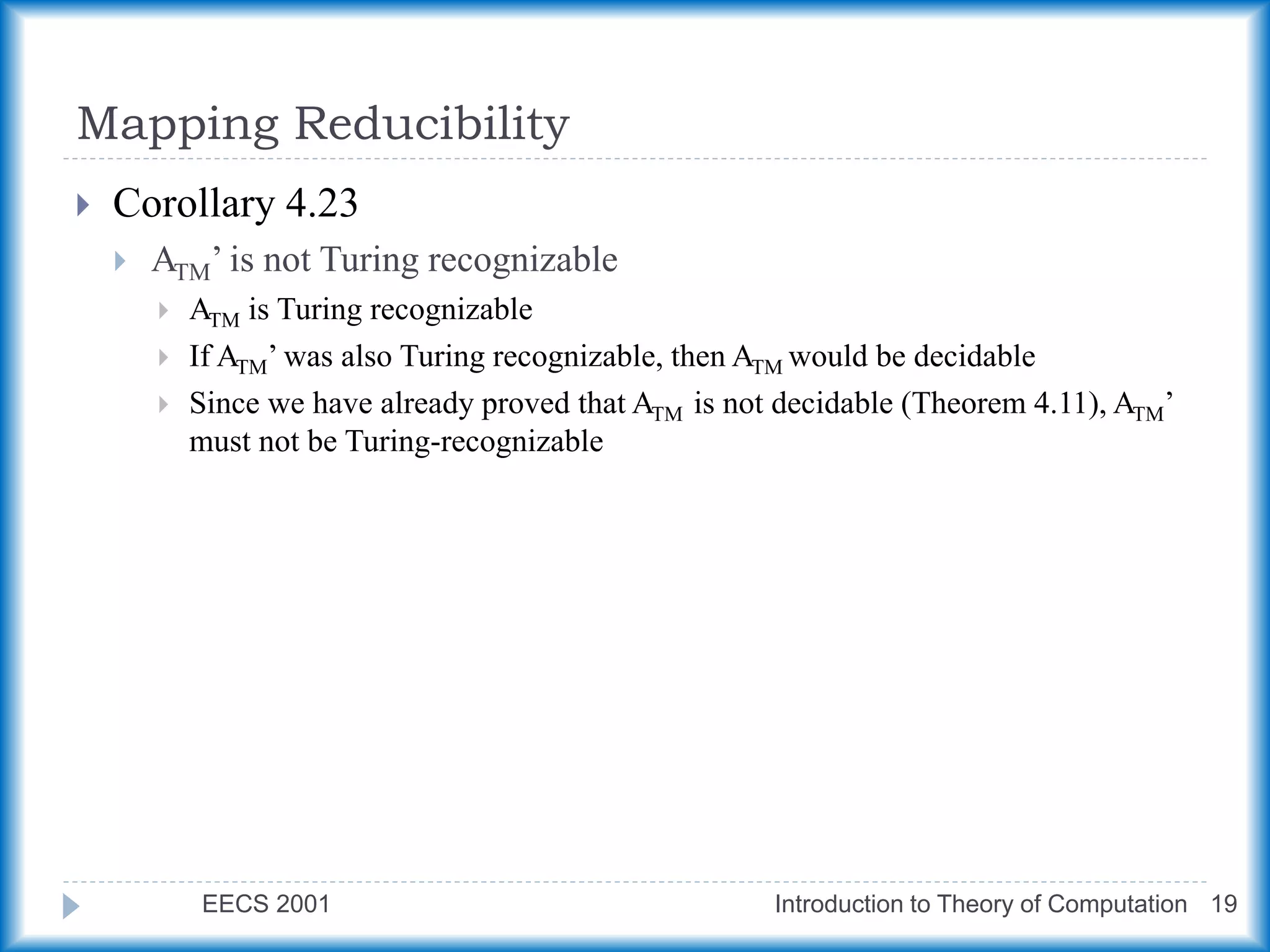 Winter 12 Lecture Mapping Reducibility.pptx