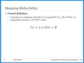 Winter 12 Lecture Mapping Reducibility.pptx