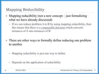 Winter 12 Lecture Mapping Reducibility.pptx