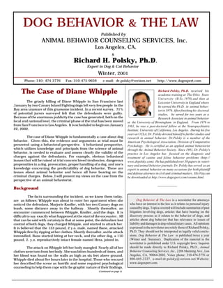 Winter2001 | Dogexpert | PDF | Dogs | Pets
