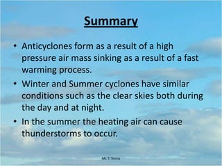 Lesson 2: Winter and Summer Anticyclones | PPTX