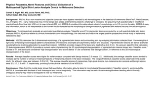 MELA Sciences - Winter Clinical Dermatology Conference | PPT