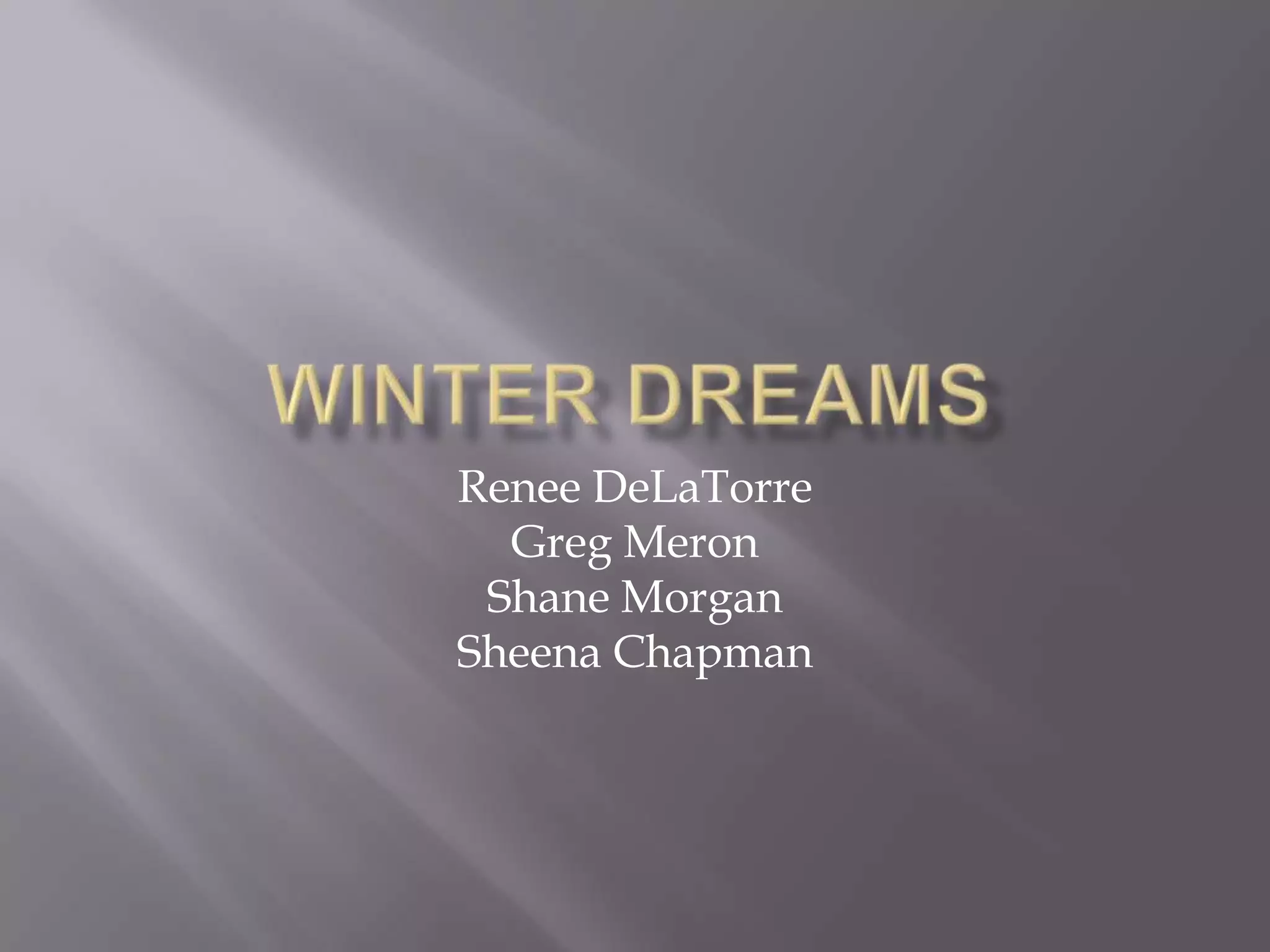 Winter Dreams | PPTX