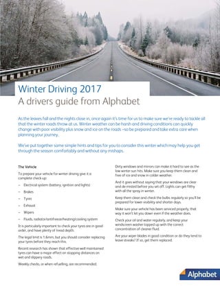 Winter driving guide | PDF