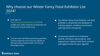 Winter Fancy Food Event Data Exhibitor List - Email Database | PPTX