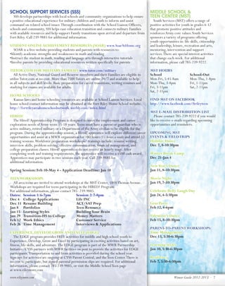 Ft Riley Winter Guide Dec 2012, Jan and Feb 2013 | PDF