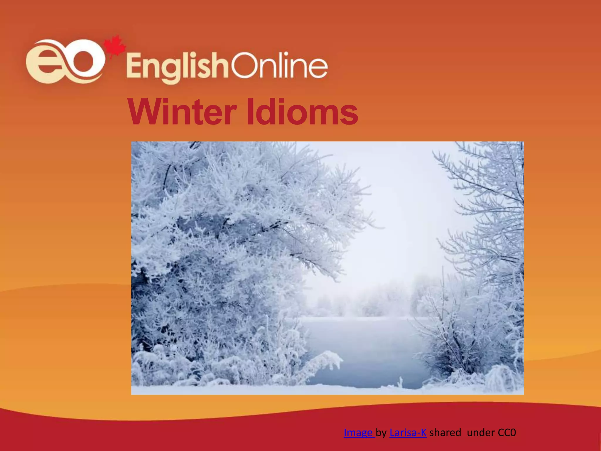 Winter idioms | PPTX