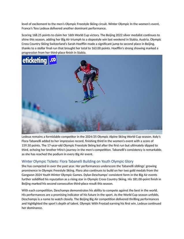 Winter Olympic 2026 Big Air podium triumph in Beijing fuels Tabanelli ...