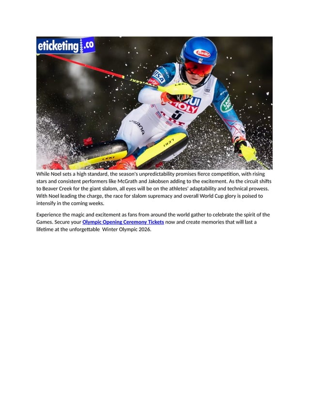 Winter Olympic 2026 Gurgl slalom victory marks Clement Noel's flawless ...