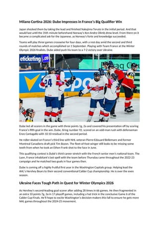 Winter Olympic 2026 Hosts Start Strong in Olympic Qualifiers.docx