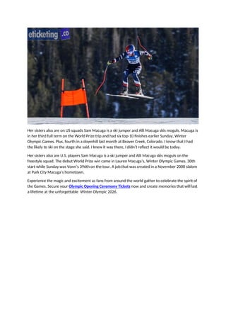 Winter Olympic 2026 Lauren Macuga’s Alpine Skiing Journey.docx