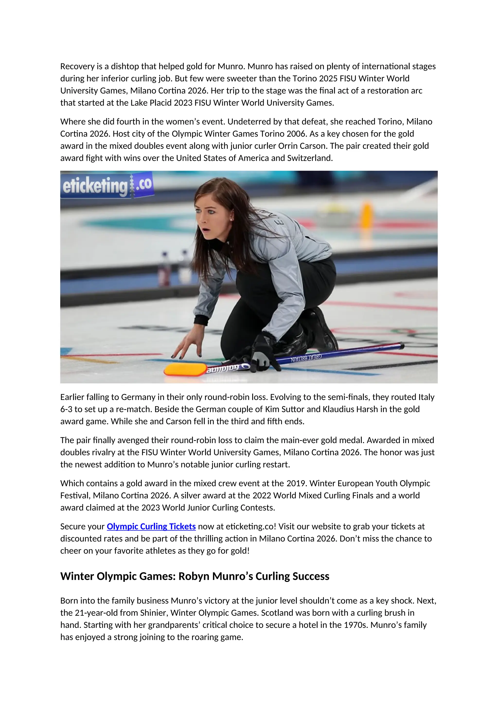 Winter Olympic 2026 Munro’s Perfect Shot Seals Gold Medal.docx