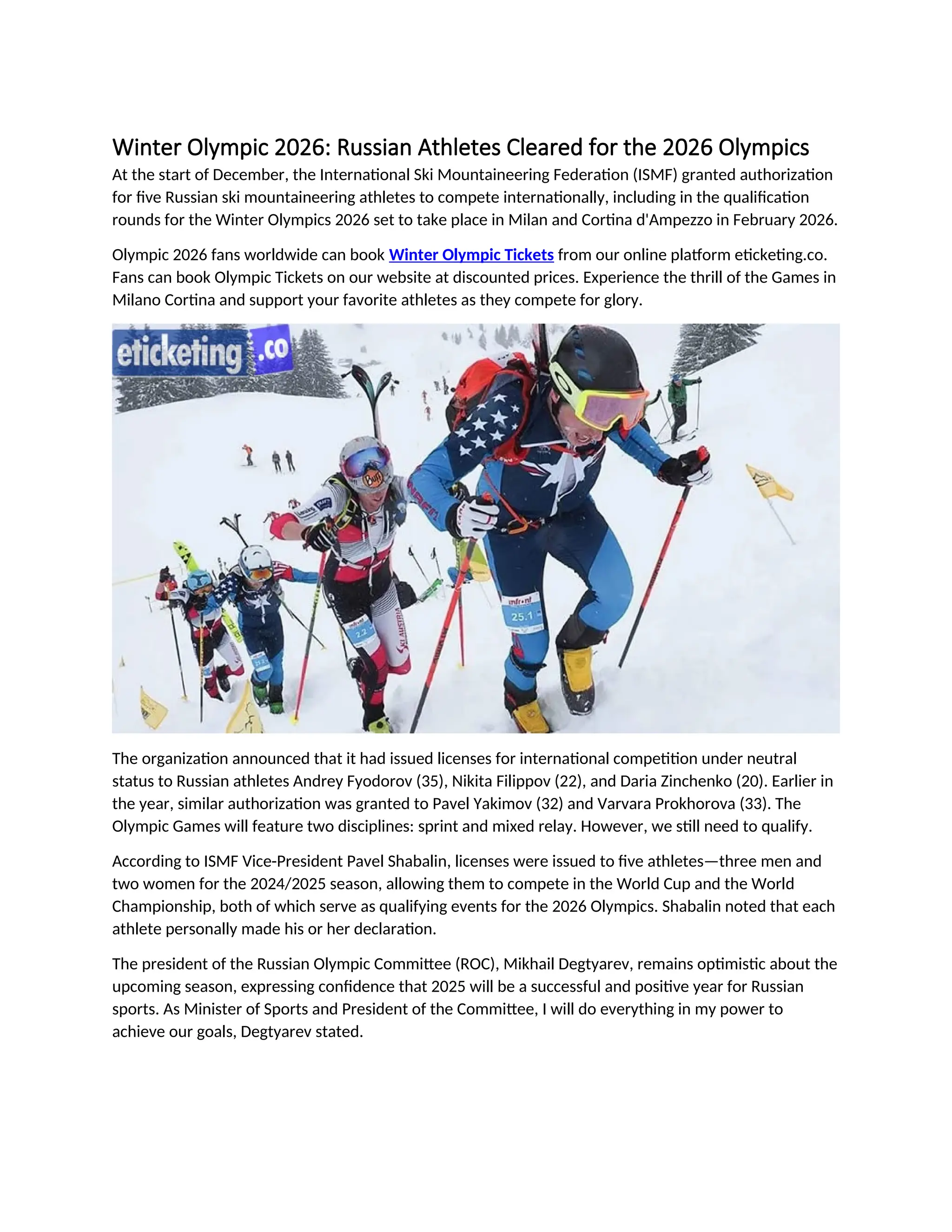 Winter Olympic 2026 Russian Athletes Cleared for 2026 Olympics.docx