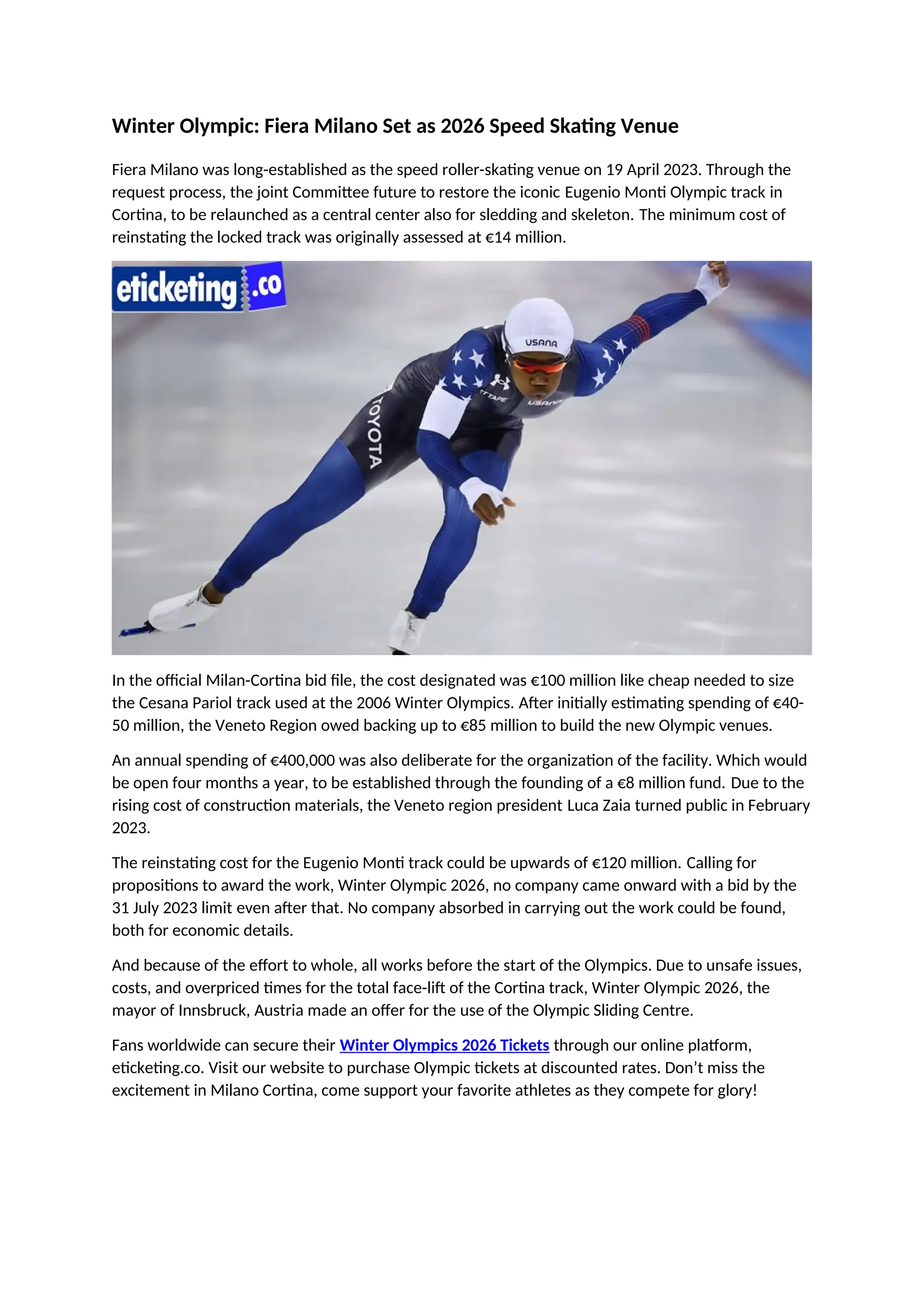 Winter Olympic 2026 Speed Skating Venue Dilemma.docx