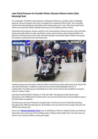 Winter Olympic 2026 Sydney Milani's Journey to Milano Cortina 2026.docx