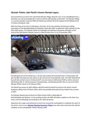 Winter Olympic 2026 Sydney Milani's Journey to Milano Cortina 2026.docx