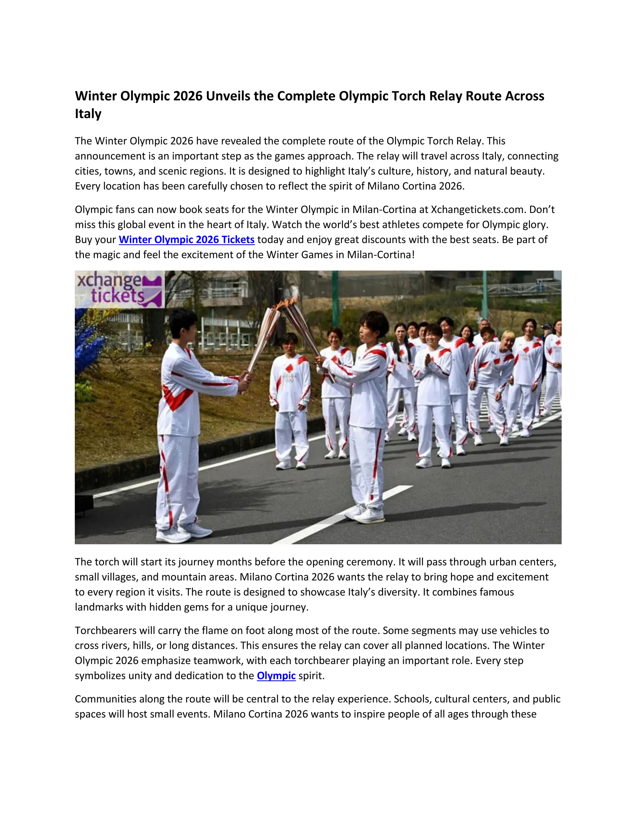Winter Olympic 2026 Unveils the Complete Olympic Torch Relay Route Across Italy.pdf