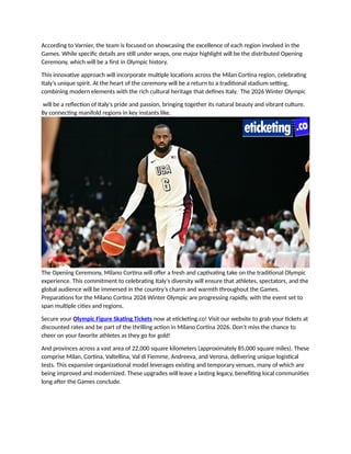 Winter Olympic Milano Cortina 2026 Paris Reflects Effect Planning ...