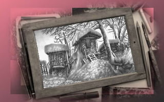 Winter painting - amazing pencil art | PPTX