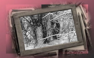 Winter painting - amazing pencil art | PPTX