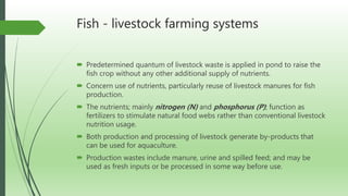 Income generation through livestock based integrated farming | PPTX
