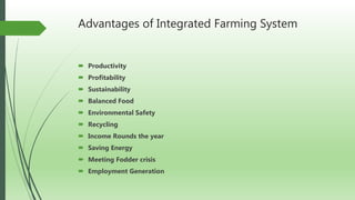 Income generation through livestock based integrated farming | PPTX