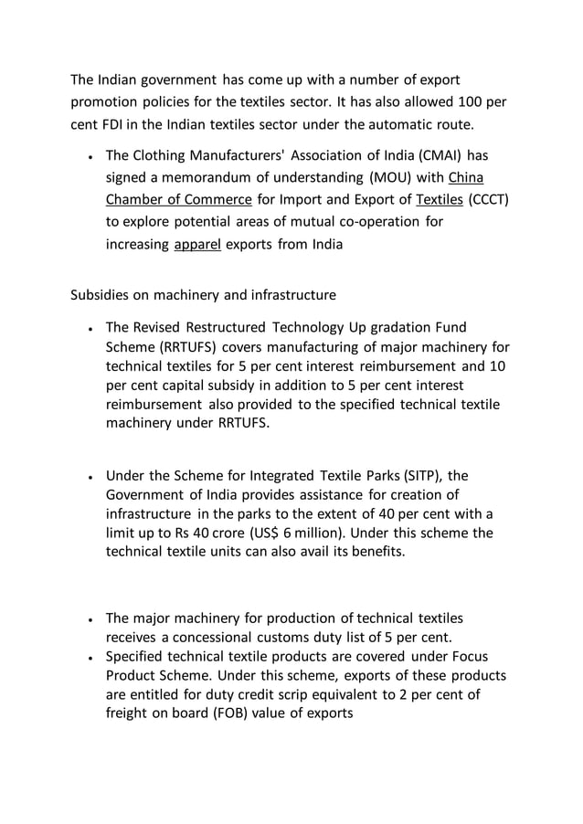 Project Report on Textile Industry | DOCX | Needlework | Arts and Crafts