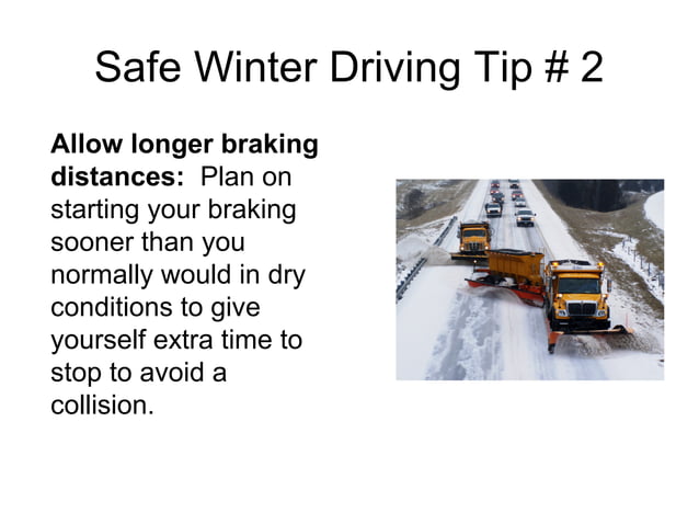 Winter safety driving tips december | PPT