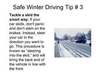 Winter safety driving tips december | PPT