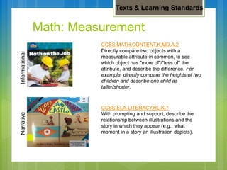 Kindergarten Informational and Narrative Texts in the Content Areas | PPTX