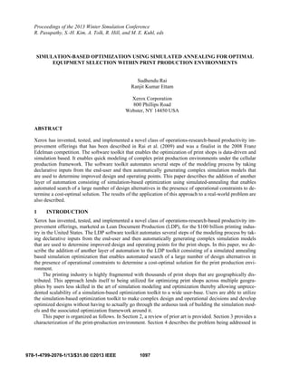 SIMULATION-BASED OPTIMIZATION USING SIMULATED ANNEALING FOR OPTIMAL EQUIPMENT SELECTION WITHIN ...