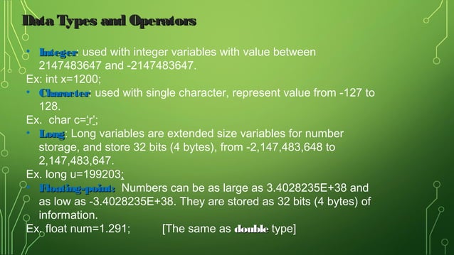 Arduino Platform with C programming. | PPT