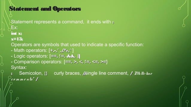 Arduino Platform with C programming. | PPT