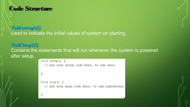 Arduino Platform with C programming. | PPT