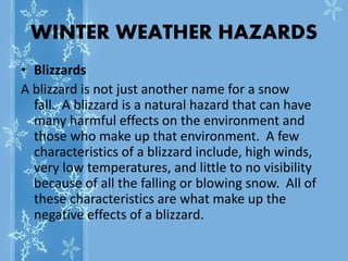 Winter weather hazards | PPT