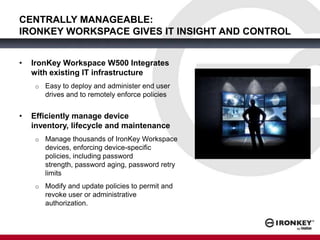 Ironkey Windows to go | PPTX