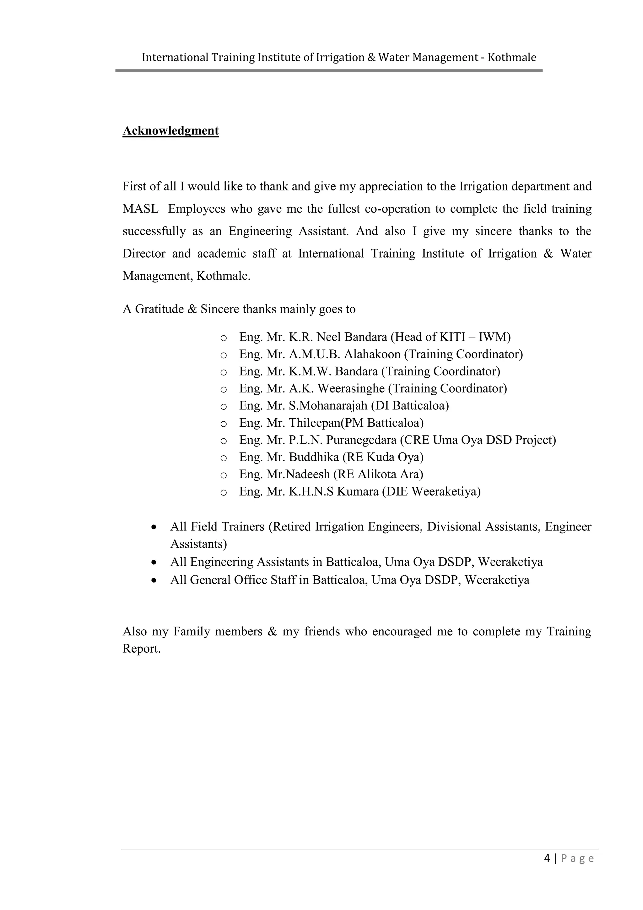 training report | DOCX