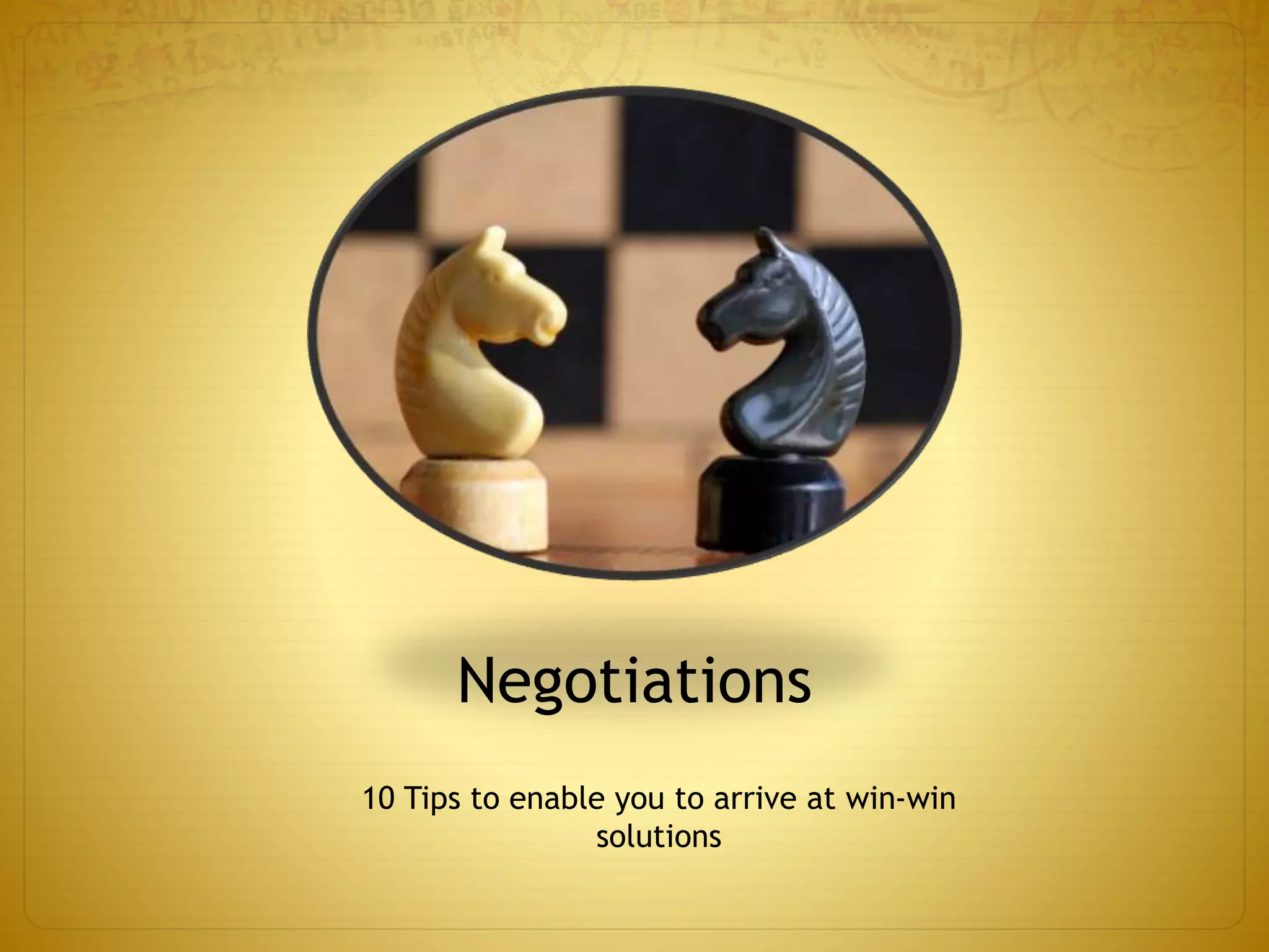 Tips to Conduct Win-Win Negotiations | PPTX