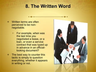 Tips to Conduct Win-Win Negotiations | PPTX